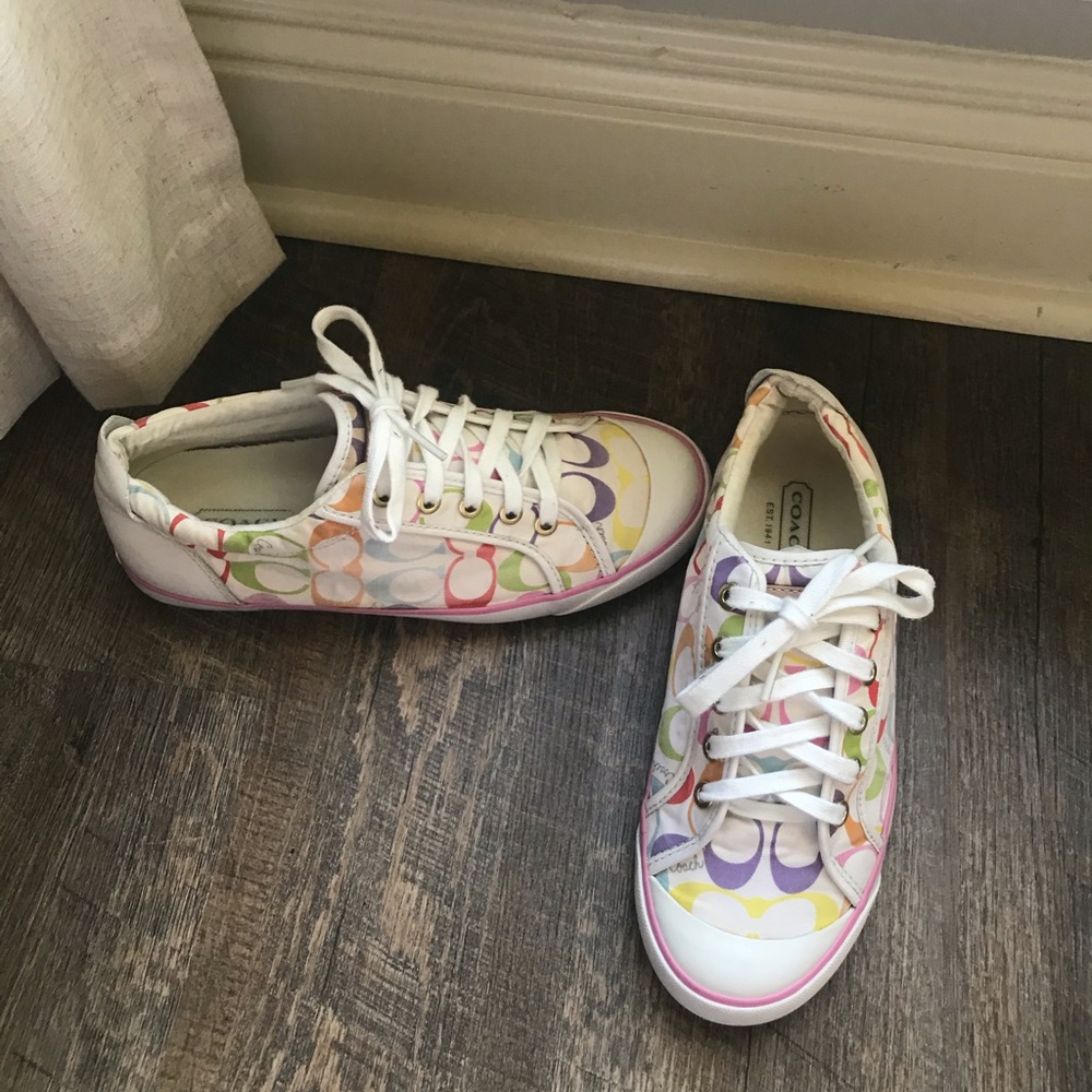 Multi Colored Vintage Coach Sneaker - Gem